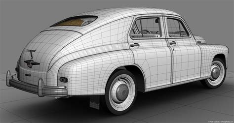Gaz M20 Pobeda Aka Warszawa Cgi On Behance