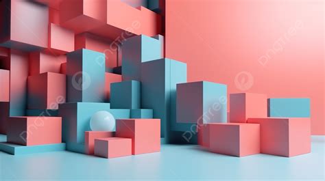 Modern Geometric Background Template A 3d Render For Ui Ux Web Design Social Media And More