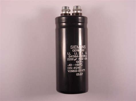 Becher Elko F V Siemens Kondensator Typ B A O