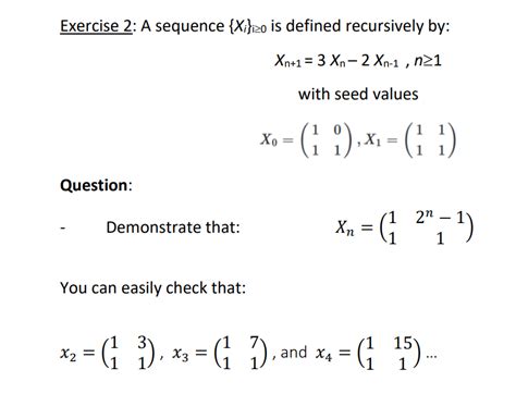 Solved Exercise 2 A Sequence Xi ≥0 Is Defined Recursively