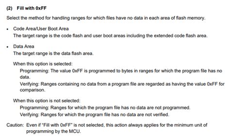 After Flashing The Rh850 With Renesas Flash Programmer The Mcu Does