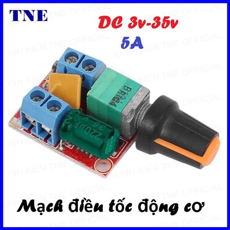 Mạch điều Tốc động Cơ Dc Pwm 5a 3v 35v Dùng điều Khiển Tốc độ Motor Điều Chỉnh độ Sáng đèn Led