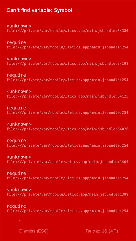 Ios Weird Error And Red Screen When Trying To Build React Native
