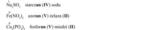 Zasady Nazewnictwa Związków Nieorganicznych Chemia Opracowaniapl