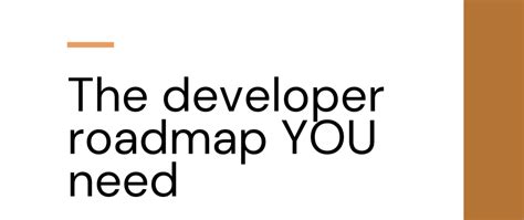 The Developer Roadmap You Need Dev Community