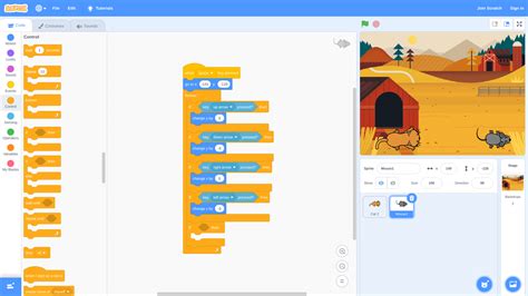 How To Program A Simple Cat And Mouse Game With Scratch Videos Included 12 Steps With