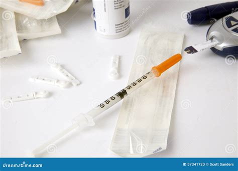 Diabetes Testing And Monitoring Equipment Royalty Free Stock Image