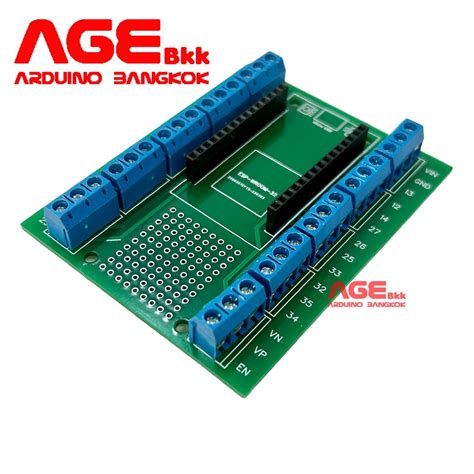 Nodemcu Esp32 Devkit Screw Shield บอร์ดขยายขา Nodemcu Esp32 แบบ Screw 30 ขา Agebkk จำหน่ายและ