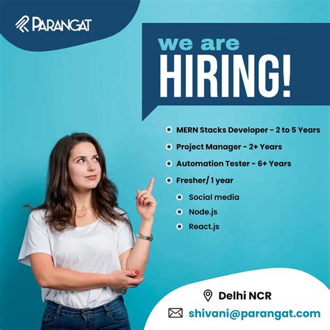 Parangat Technologies On Linkedin Hiringalert Hiringnow Hiring