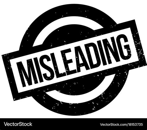 Misleading Rubber Stamp Royalty Free Vector Image