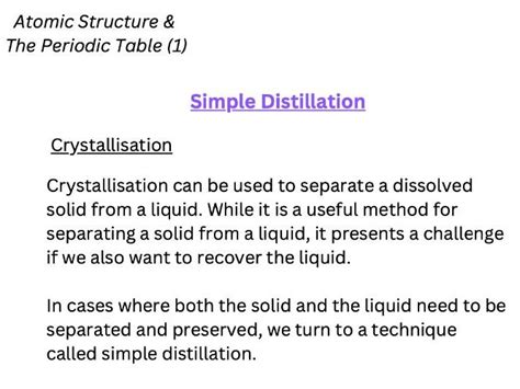Aqa Chemistry Gcse Simple Distillation Teaching Resources