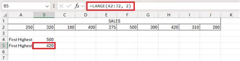 How To Find The Largest Number In Excel Fast Myexcelonline