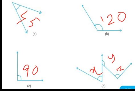measure the angles given below using the protractor and write down the