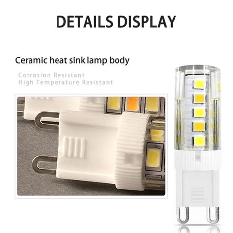 Buy G9 Led Lamp 3w 5w Ceramic Corn Bulb High Voltage 220v Monochromatic Lamp Beads Neutral