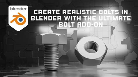 How To Make A Bolt In Blender At Ralph Low Blog