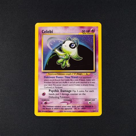 Celebi 3 Neo Revelation Gold Nugget Cards