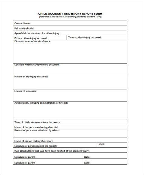 Incident Report Form Tasmania