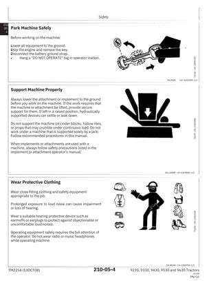 John Deere 9230 9330 9430 9530 9630 Tractor Service Manual Tm2254
