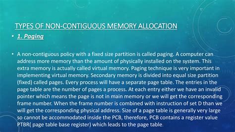 Memory Management Ppt PPTX