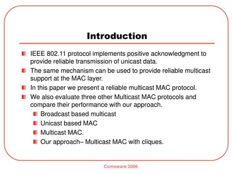 Ppt Mac Layer Multicast In Wireless Multihop Networks Powerpoint