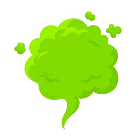 Premium Vector Bad Smell Fart Cloud Green Smelly Toxic Cloud In