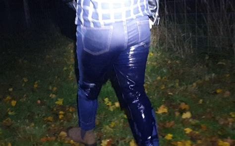 ⭐ My No Toilets Allowed Day Rewetting Tight Blue Jeans 3 Seperate