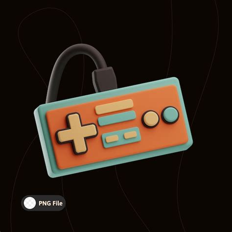 Premium Psd Retro Retro Controller 3d Illustration