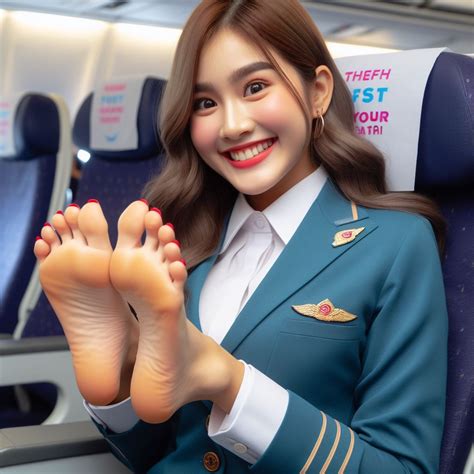 Thai Flight Attendant With Feethands 2 By Gamerslove On Deviantart