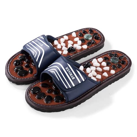 Byriver Reflexology Foot Massager Stone Massage Slippers Sandals Shoes