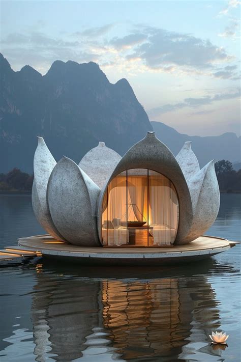 Gorgeous Lotus Living Pod Architecture Design Drawing Unusual Homes Orchid House