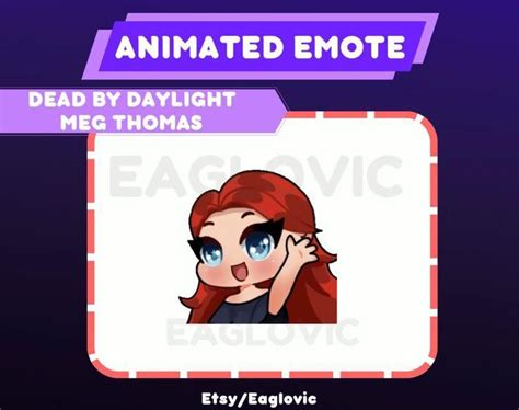 Animated Dead By Daylight Meg Thomas Hi Emote Dbd Dbd Meg Animated Emote Twitch Discord