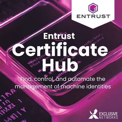 Henriette Baag Nielsen On Linkedin Entrust Certificate Hub Brings Together All The Machine