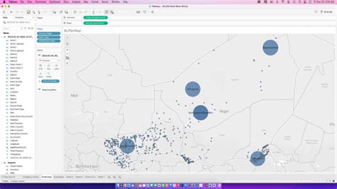 How To Create A Dual Axis To Buffer Of Events On A Map