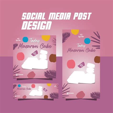 Special Macaroon Flyer Or Cake Food Menu Flyer 22655013 Vector Art At