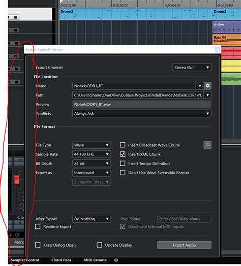 Trying To Export Individual Tracks With Cubase 12 Elements Cubase Steinberg Forums