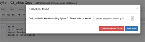 [help] aws jupyter no python3 kernel found part 1 2020 fast ai