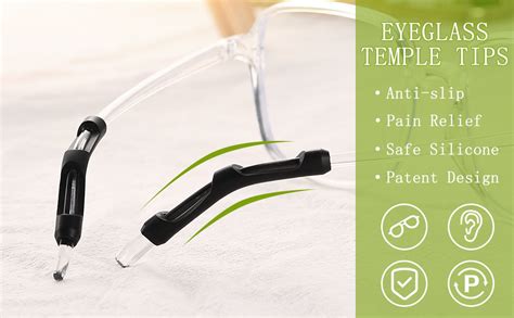 Igeyzoe 16 Pairs Eyeglasses Temple Tips Silicone