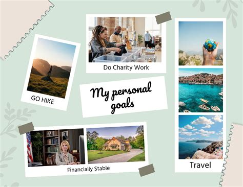 Free 2025 Vision Board Template To Edit Online