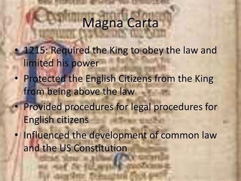 Ppt Early Documents That Influenced The Constitution Powerpoint