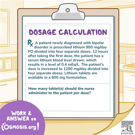Dosage Calculation Lorazepam Osmosis Blog