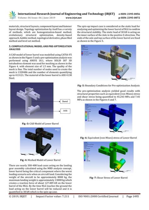 Irjet Topology Optimization Of A Lower Barrel In Nose Landing Gear Pdf