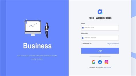 Modern Login Form Using Html Css Responsive Login Form Learn Html