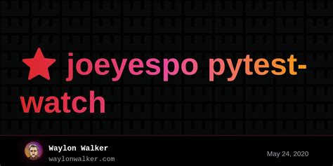 ⭐ joeyespo pytest watch
