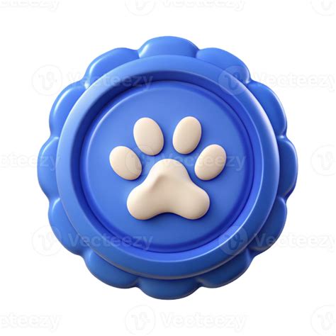 Stunning Calm Elegant Circular Badge Simplified Paw Print Clean Lines Crisp Edges With