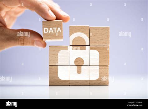 Your Online Privacy And Data Protection Person Blocks Data Stock Photo Alamy
