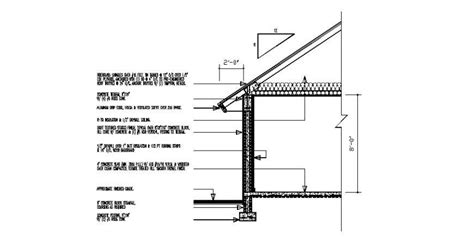 Single Level House Cut Constructive Section Drawing Details Dwg File Cadbull