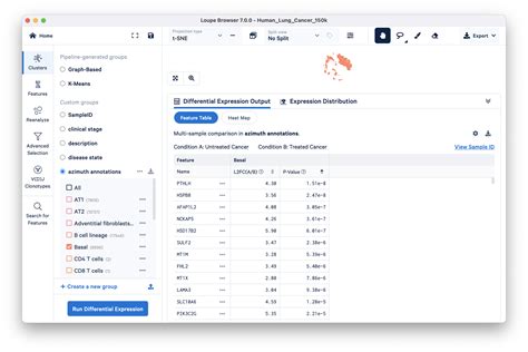 loupe browser navigation for single cell 10x genomics
