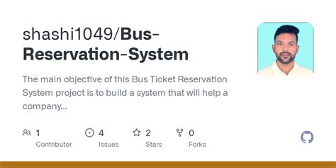 Github Shashi Bus Reservation System The Main Objective Of This Bus Ticket Reservation