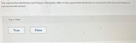 The Exponential Distribution And Poisson Distribution Chegg