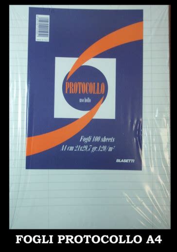 Fogli Protocollo Uso Bol 21cm X 29cm 120gr 100fogli Blasetti